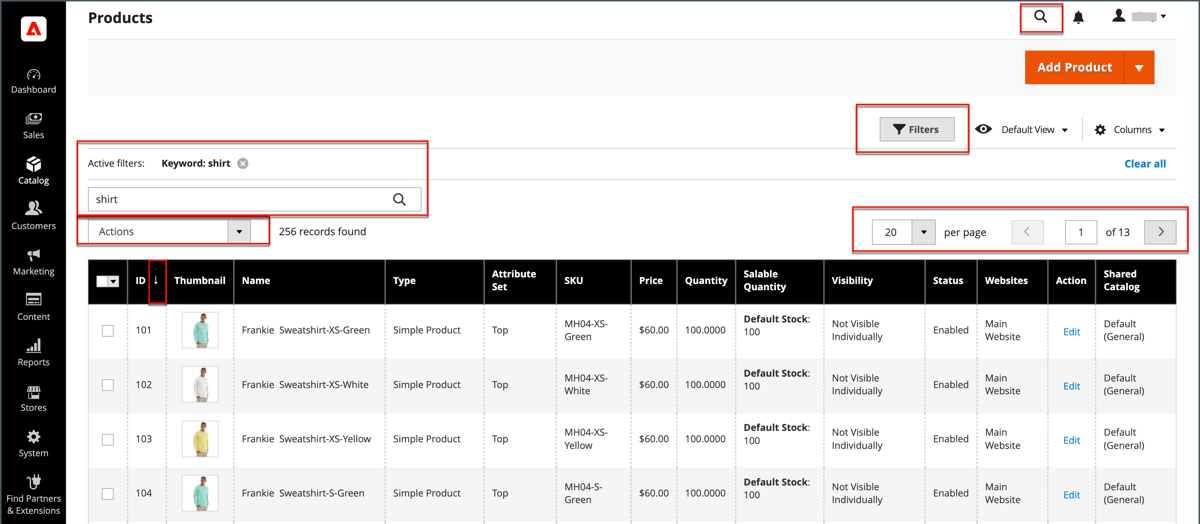 Las herramientas de administración y el espacio de trabajo | Adobe Commerce