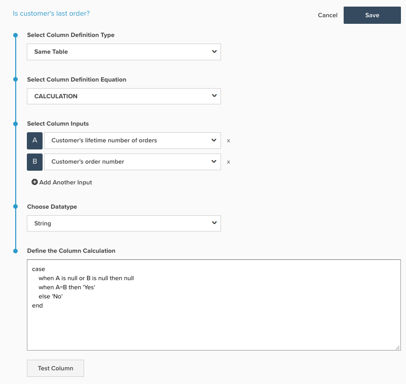 Crear y usar una columna calculada de SQL | Adobe Commerce