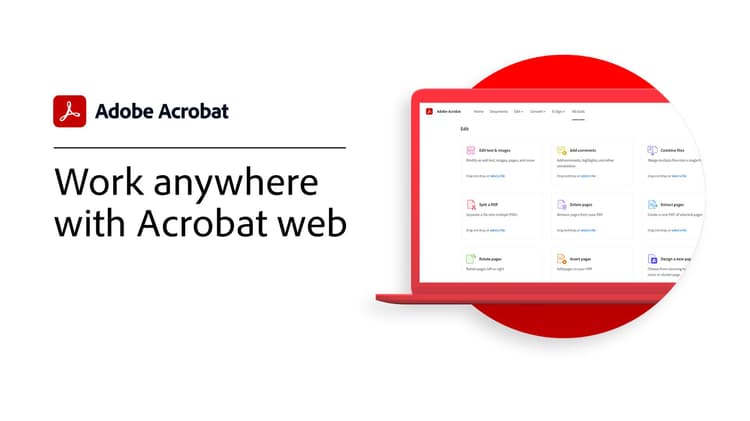 Trabaja en cualquier parte con Acrobat Web | Adobe Acrobat