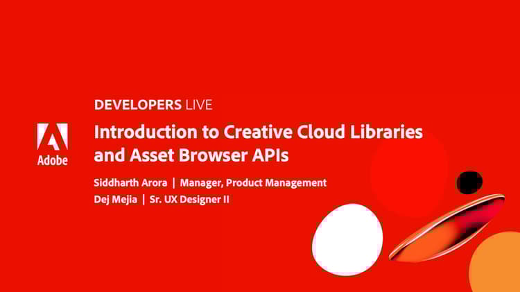 Introducción a las API de Creative Cloud Libraries y del explorador de recursos | Adobe Creative ...