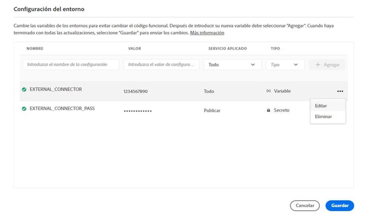 Variables De Entorno En Cloud Manager Adobe Experience Manager
