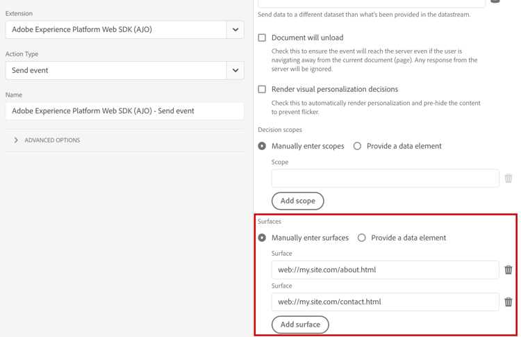 Uso de Adobe Journey Optimizer con el SDK web de Platform | Adobe Data Collection