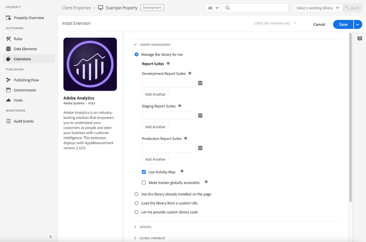 Información general sobre la extensión Adobe Analytics | Adobe Data Collection