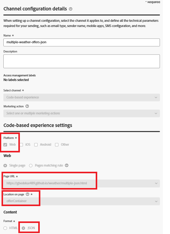 Entrega de Personalization con contenido JSON en Adobe Journey Optimizer | Adobe Journey Optimizer