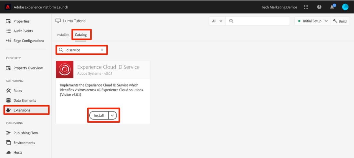 Añadir el servicio de identidad de Adobe Experience Platform con etiquetas | Adobe Data Collection