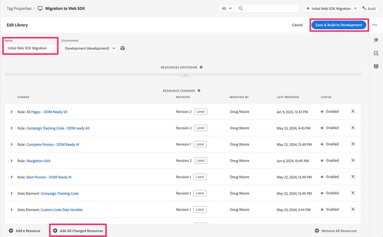 Publicar la migración en ensayo y producción | Adobe Data Collection