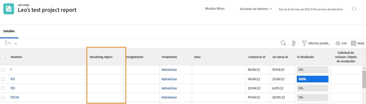 Informe de problemas | Adobe Workfront