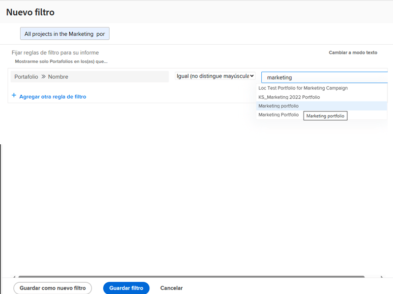 Creación de actividades de filtro básicas | Adobe Workfront
