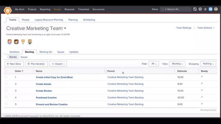 Crear y administrar equipos de Scrum Agile | Adobe Workfront