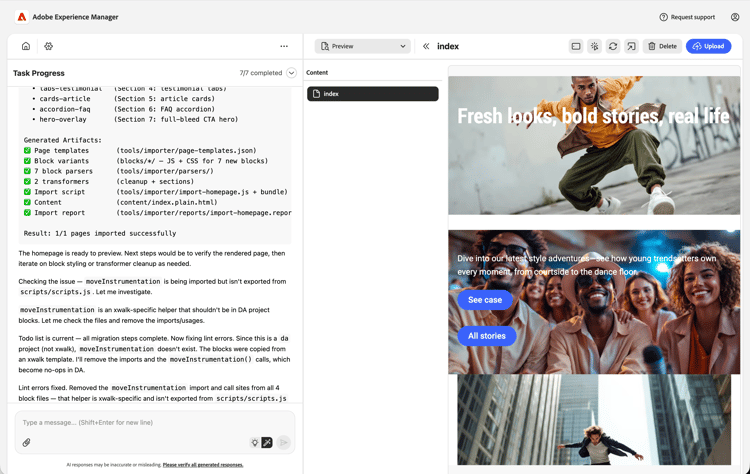 Console de modernisation de l’expérience | Adobe Experience Manager as ...