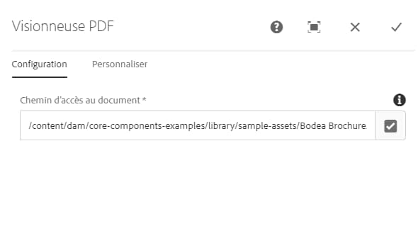 Composant Visionneuse PDF | Adobe Experience Manager