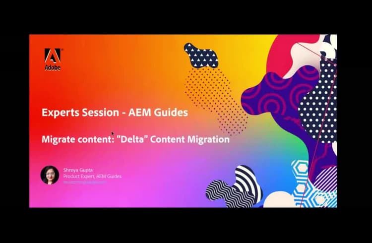 Migrate Delta content | Adobe Experience Manager