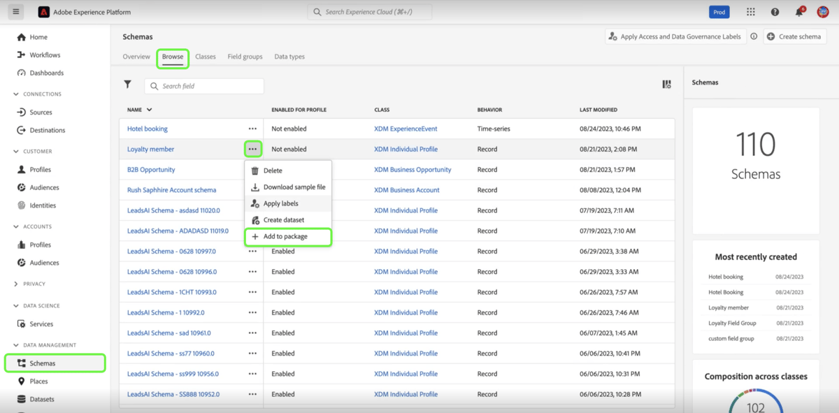 Outils Sandbox | Adobe Experience Platform