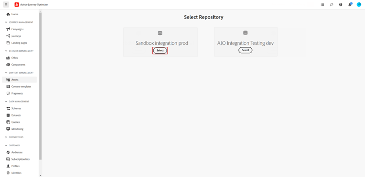 Utiliser des ressources dans Journey Optimizer | Adobe Journey Optimizer