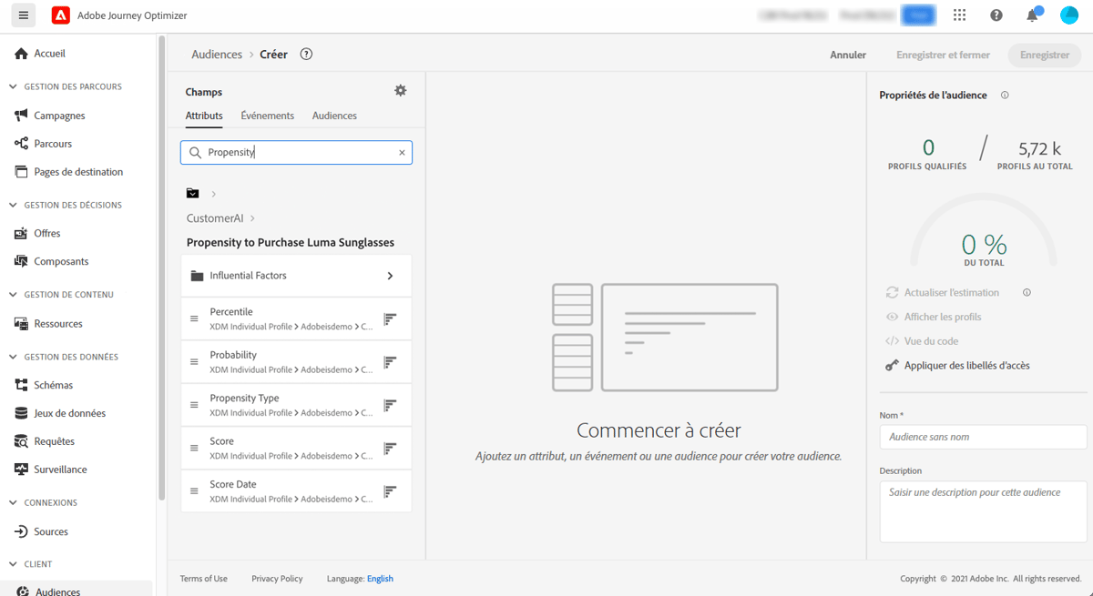 Présentation du service IA | Adobe Journey Optimizer
