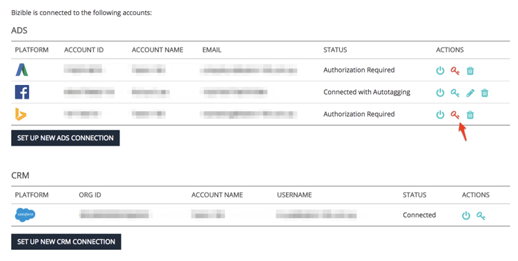 Réautorisation de comptes connectés | Adobe Marketo Measure
