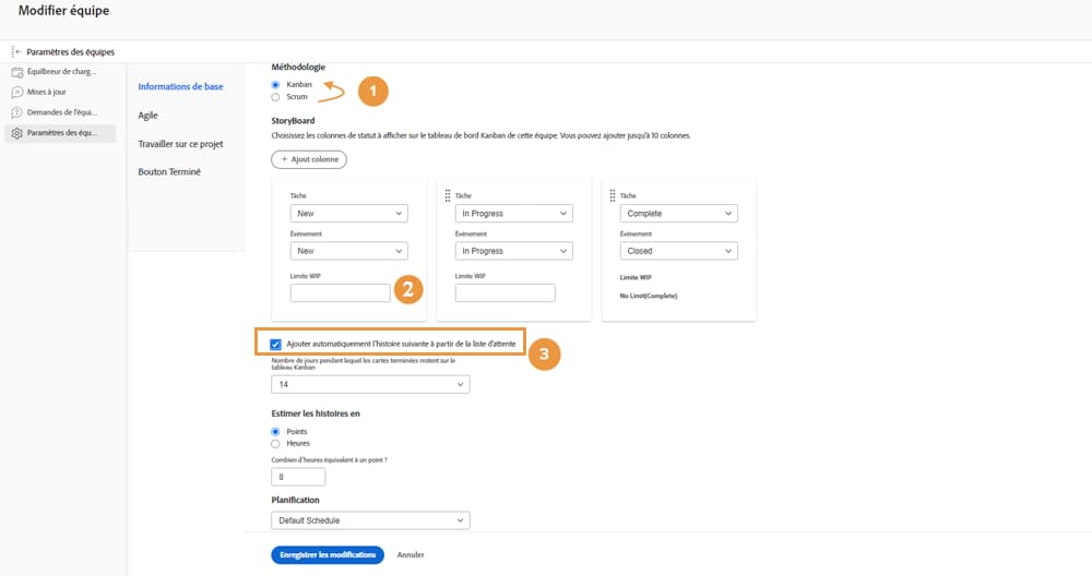 Créer une équipe Kanban | Adobe Workfront