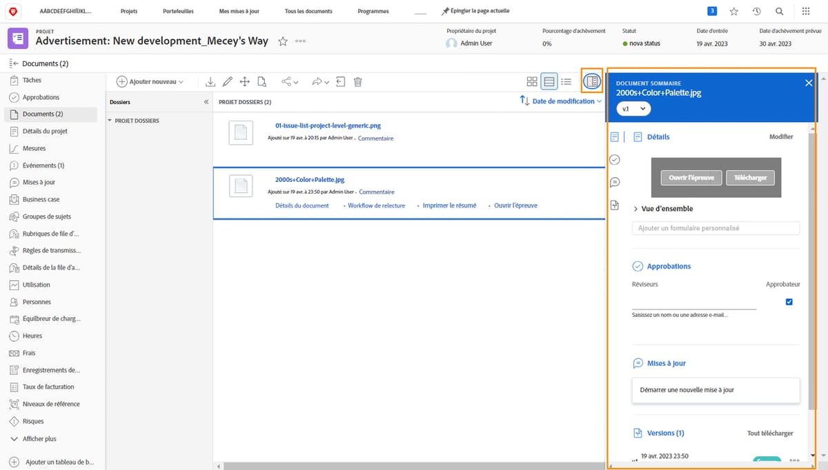 Comprendre les détails du BAT | Adobe Workfront