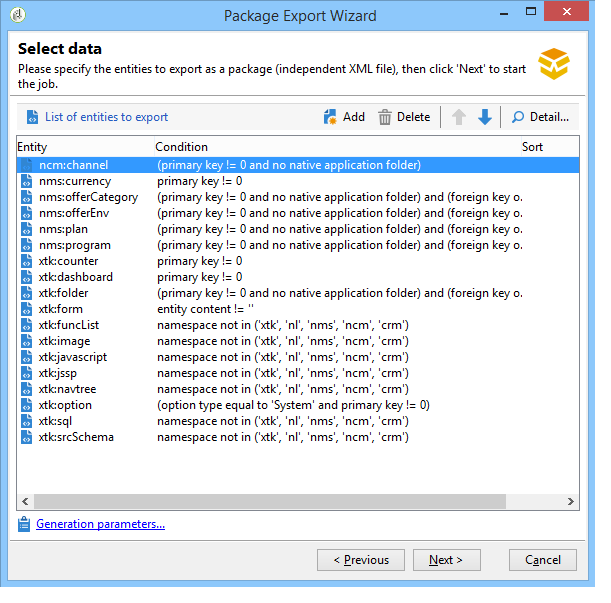 Utilizzo dei pacchetti di dati | Adobe Campaign