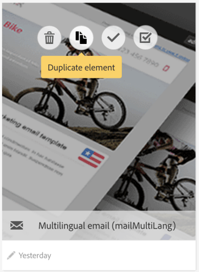 Modelli per messaggi multilingue | Adobe Campaign