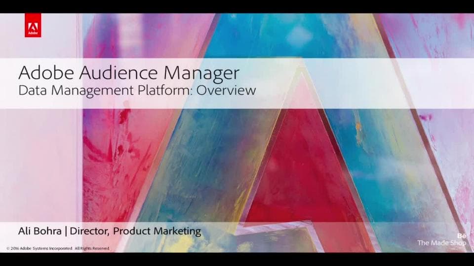 Introduzione all’Audience Manager | Adobe Audience Manager