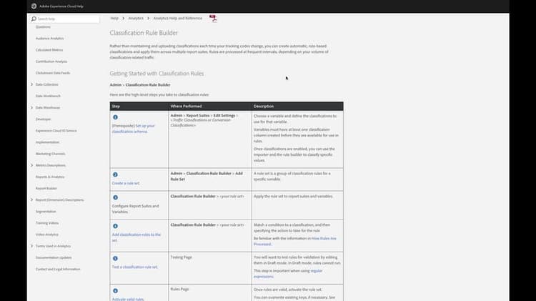 Using the Classification Rule Builder in Adobe Analytics | Adobe Analytics
