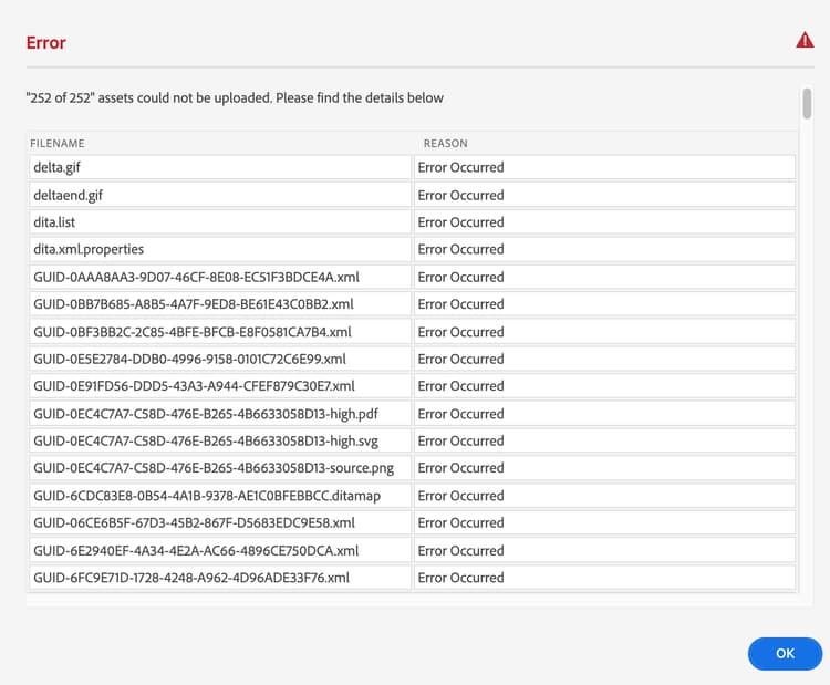 ファイルのアップロード | Adobe Experience Manager