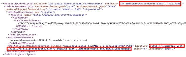 拡張認証を使用する際の IDP の SAML 2.0 メタデータの更新 | Adobe Workfront