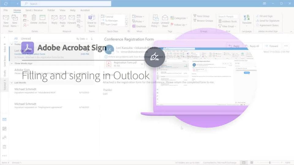 Microsoft アプリ内での Acrobat Sign の統合 | Adobe Acrobat Sign