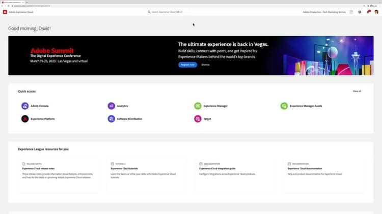 Assets Essentials My Workspace | Adobe Experience Manager