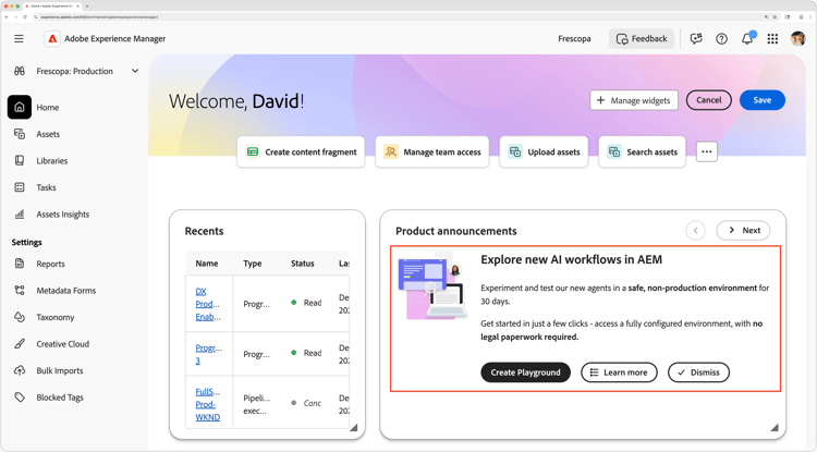 AEM AI 어시스턴트 | Adobe Experience Manager