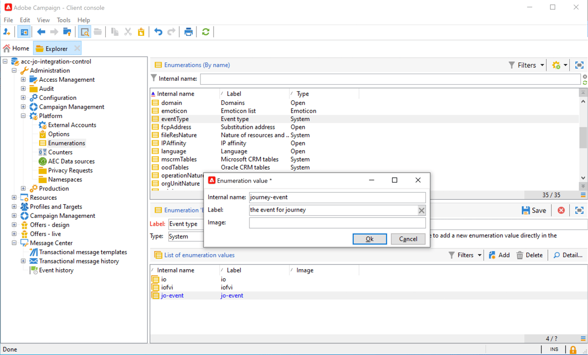Campaign v7/v8을 사용하여 메시지 보내기 | Adobe Journey Orchestration