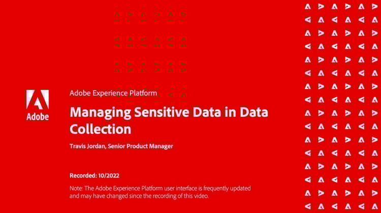 데이터스트림의 민감한 데이터 관리 | Adobe Data Collection