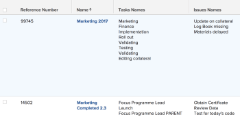 보고서에서 컬렉션 참조 | Adobe Workfront