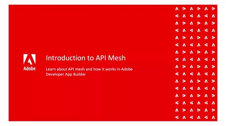 App Builder 및 Adobe Commerce Adobe을 사용하여 API Mesh 시작 | Adobe Commerce