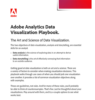 Afspeelboek voor Adobe Analytics-gegevensvisualisatie | Adobe Analytics