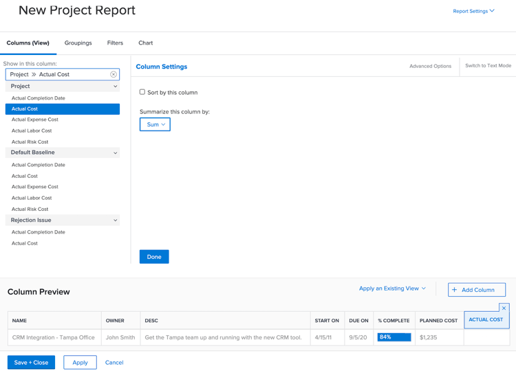 Rapporten maken met grafieken | Adobe Workfront