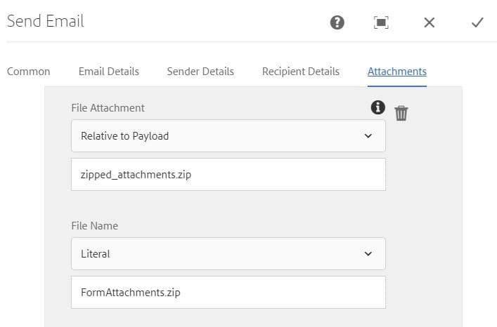 Enviar anexos de formulário adaptáveis | Adobe Experience Manager