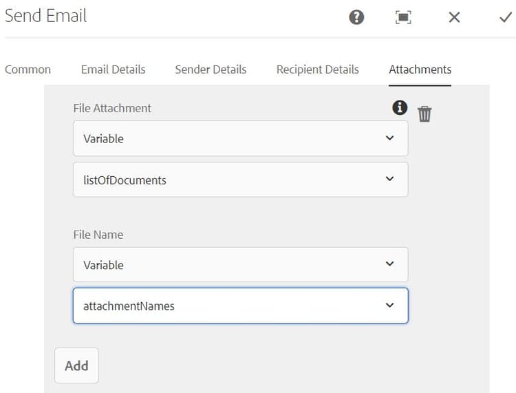 Enviar anexos de formulário adaptáveis | Adobe Experience Manager