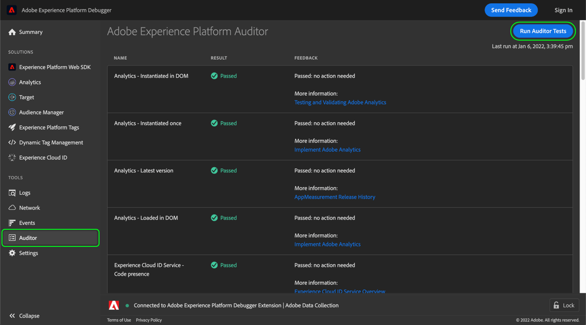 Guia Auditor | Adobe Experience Platform