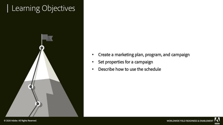 Skapa en marknadsföringsplan, program och kampanjer | Adobe Campaign