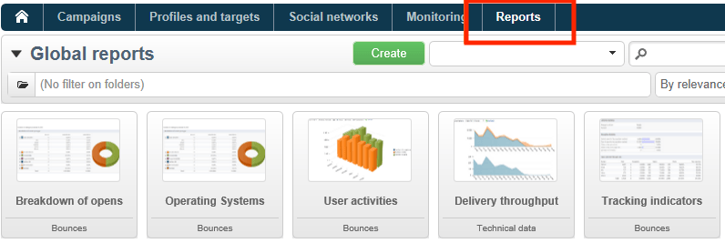 Adobe Campaign globala rapporter | Adobe Campaign