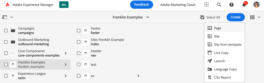 Hantera tabelldata med kalkylblad | Adobe Experience Manager