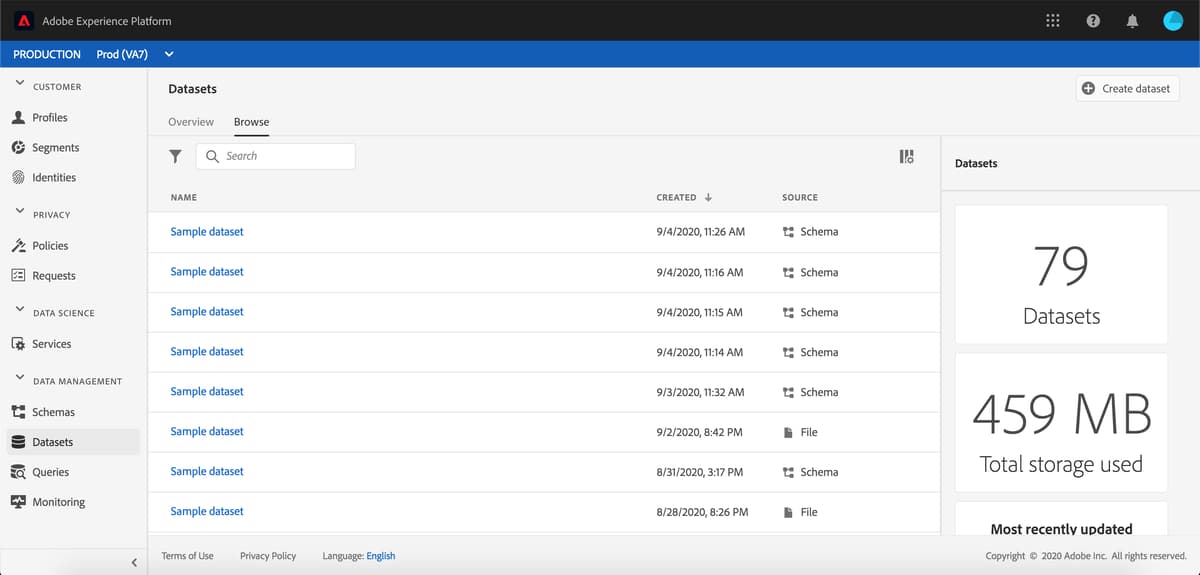 Infoga data i Experience Platform | Adobe Experience Platform