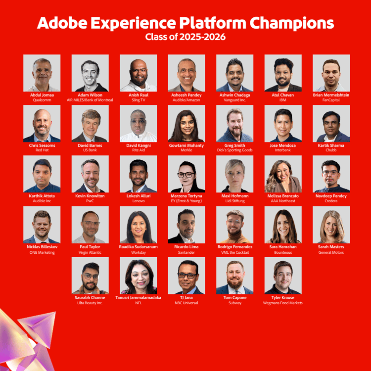 Ledande i branschen: Möt Adobe Champions 2025‒2026
