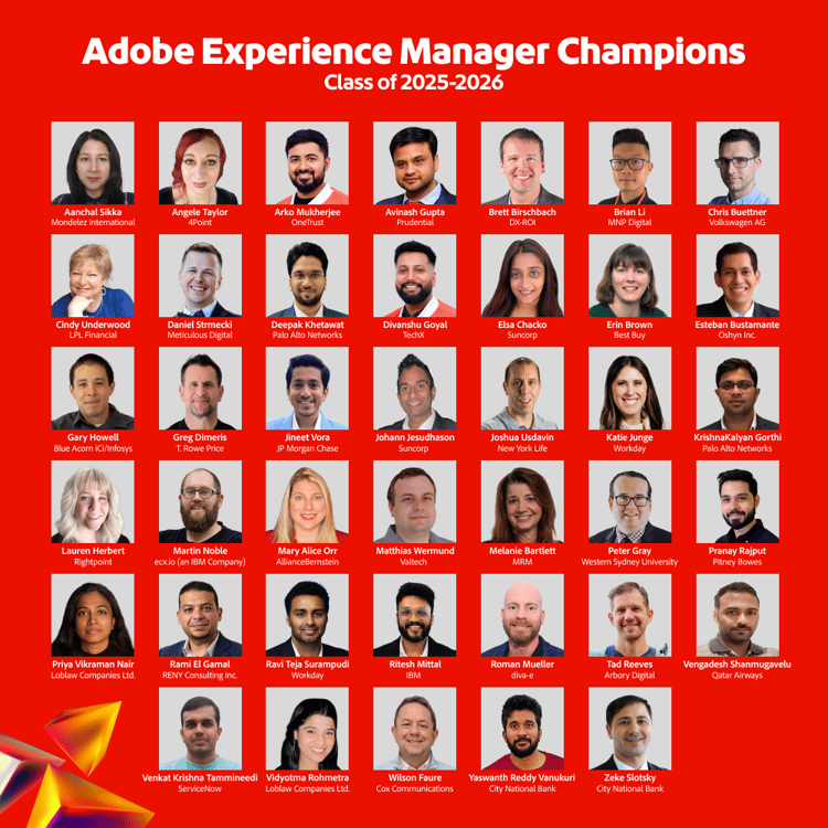 Ledande i branschen: Möt Adobe Champions 2025‒2026