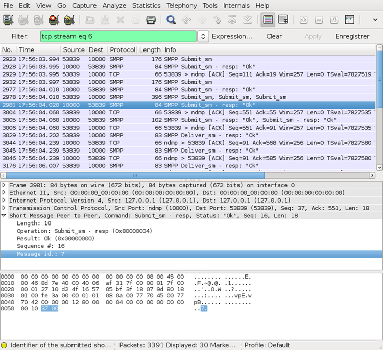 使用Wireshark进行SMPP协议分析 | Adobe Campaign