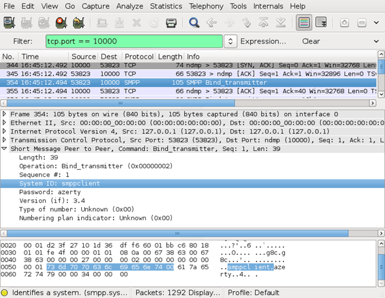 使用Wireshark进行SMPP协议分析 | Adobe Campaign