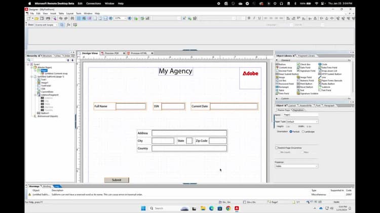 在AEM Forms Designer中创建您的第一个脚本 | Adobe Experience Manager
