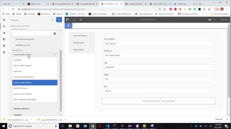 配置自适应表单以触发AEM Workflow | Adobe Experience Manager